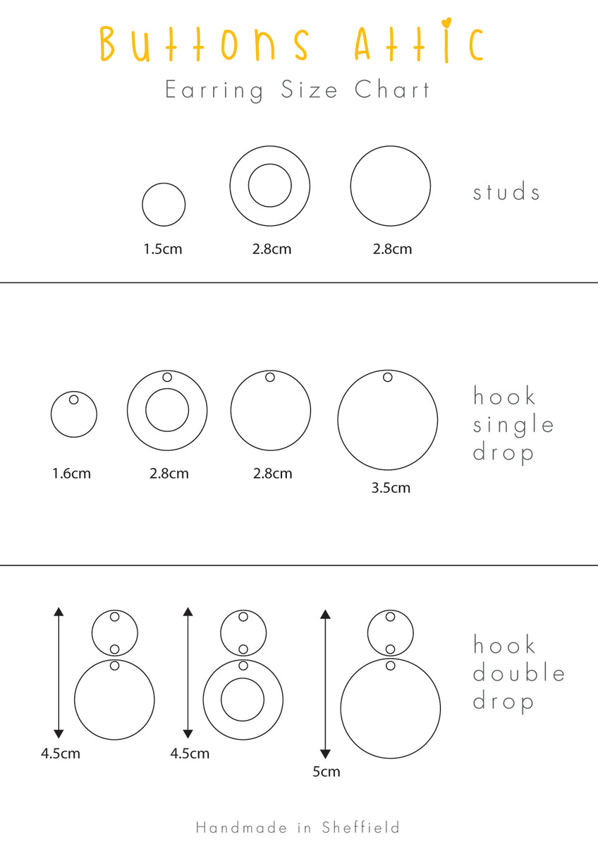 Fauna Floral Navy Print Zero Waste Double Drop Circle Cut Out Hook Ear ...